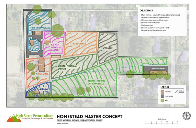 Homestead Layout & Surface Water Plan - PermaResilience